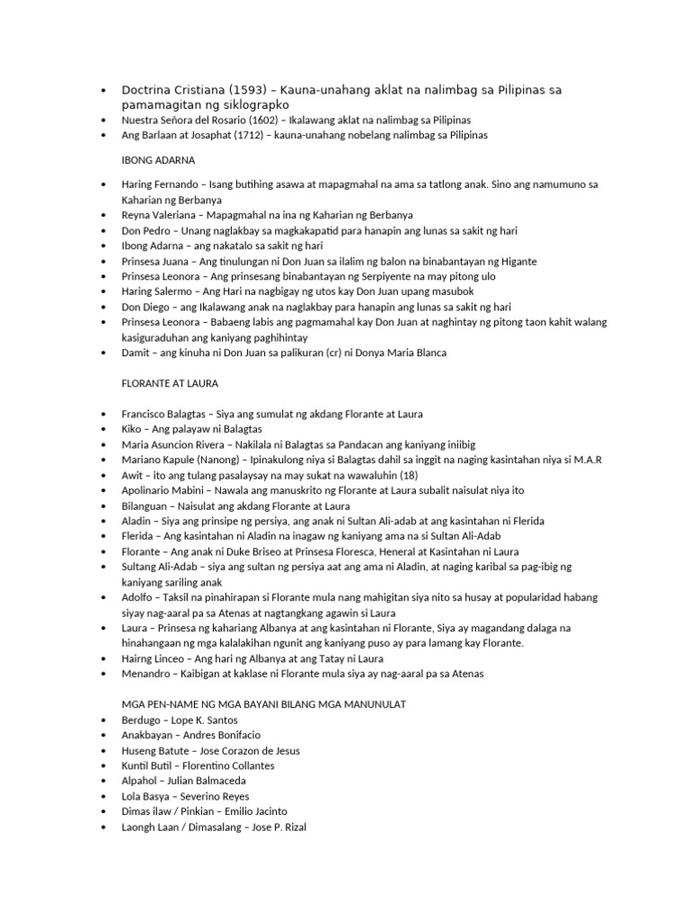 Tosm Filipino Reviewer | PDF