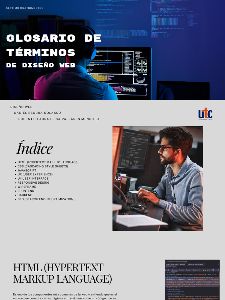 Glosario de Términos de Diseño Web | PDF | Red mundial | Internet y web