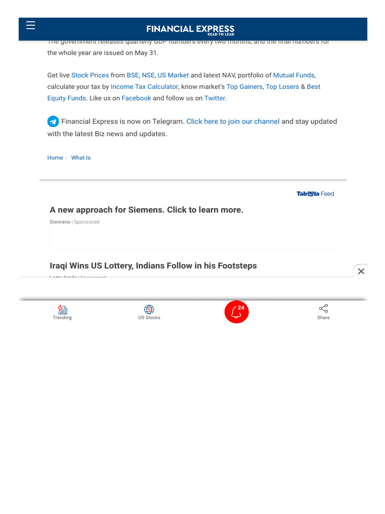 What Is Gross Domestic Product (GDP) - The Financ | PDF