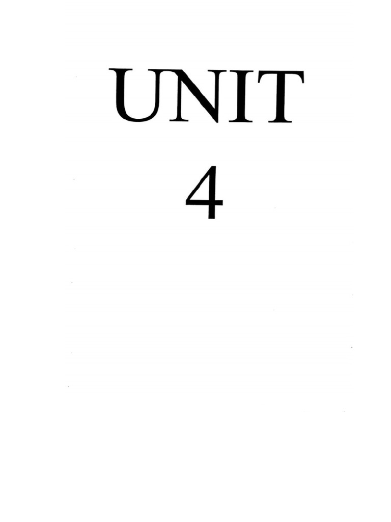 Unit 4 | PDF