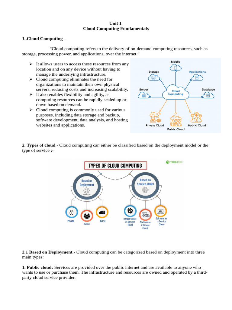 Chapter_1_Cloud_Computing_Tech | PDF | Cloud Computing | Software As A Service