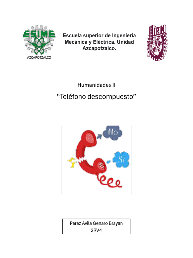 Dinámica del Teléfono Descompuesto | PDF | Comunicación | Experiencia