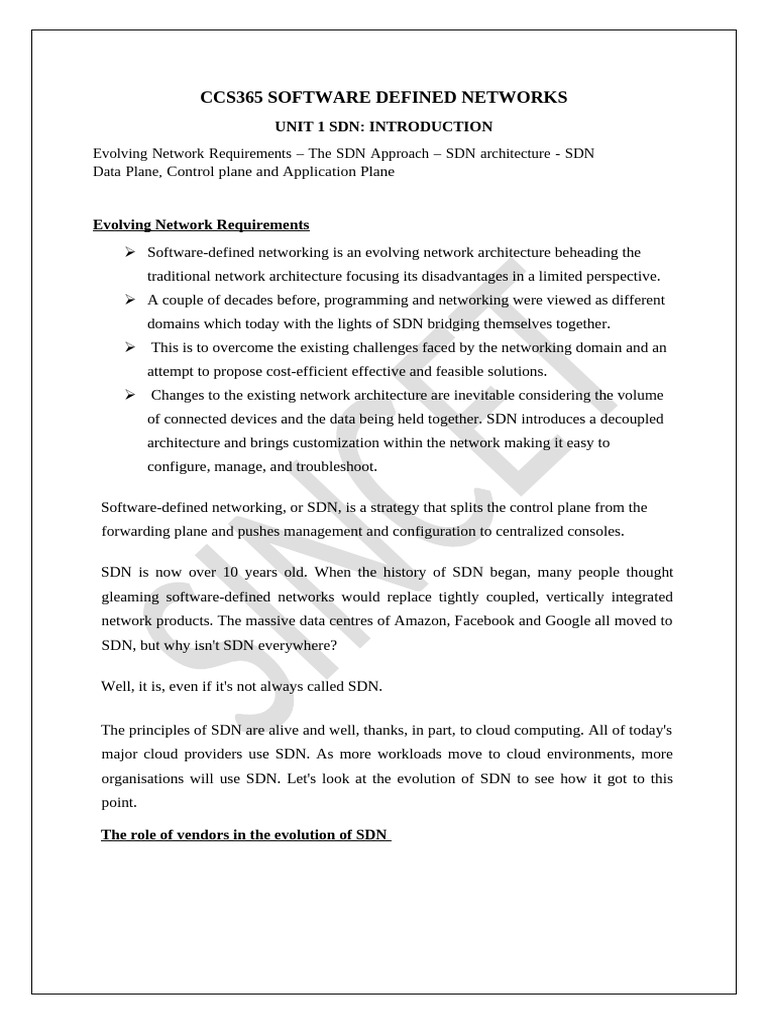 unit 1 | PDF | Computer Network | Network Architecture