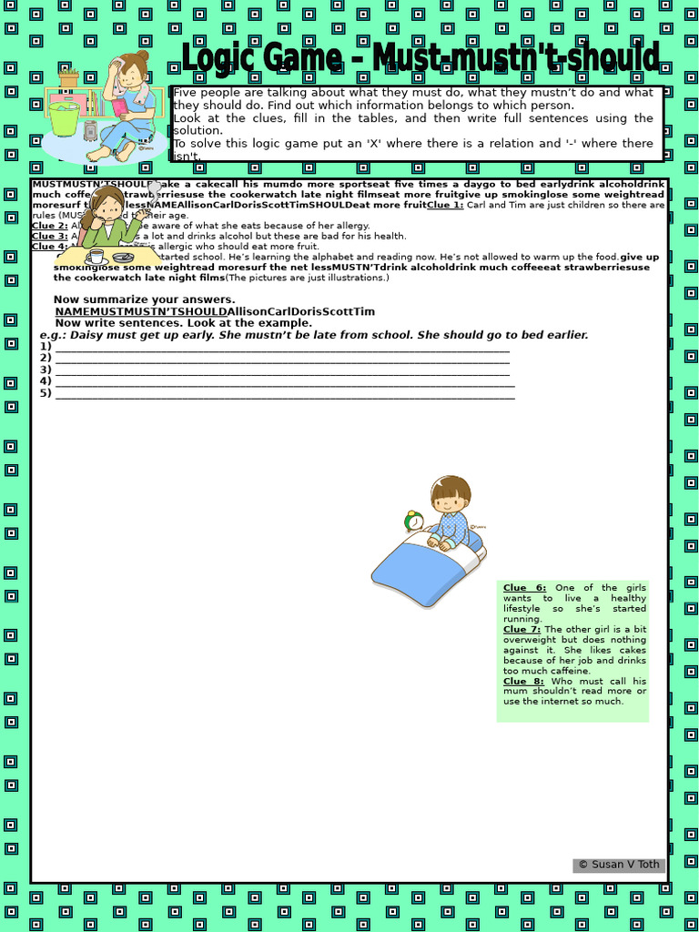 Logic Game 48th Mustmustntshould With Key Fully Ed Games - 50979 | PDF