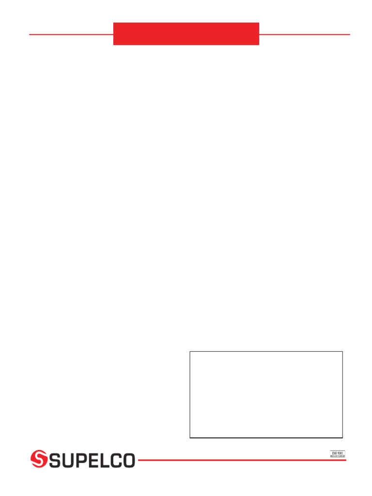Derrivatization Supelco | PDF | Ester | Ether