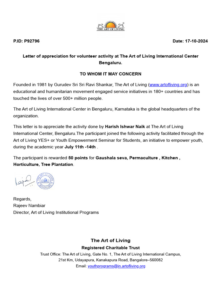 Harish Ishwar Naik 17-10-2024 | PDF