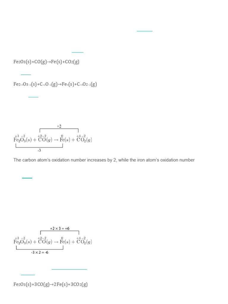 Balancing Redox Reactions. Oxidation-Number-Change Method | PDF