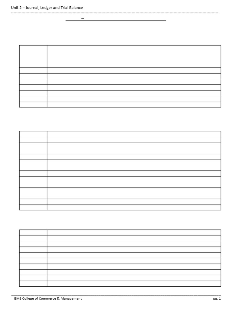 Unit 2 - Sums on Ledger & Trial balance | PDF | Bad Debt | Money