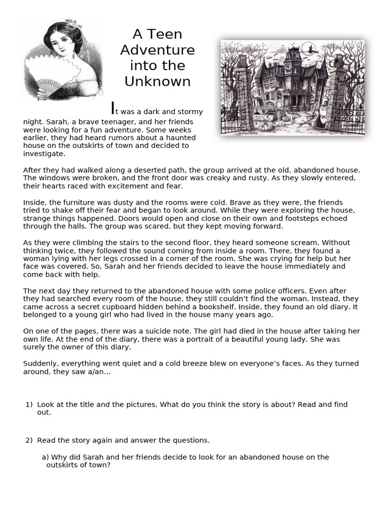 Ghost Story Reading Writing Discussion 149274 | PDF