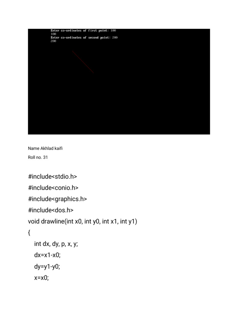 Akhlad Kaifi Brenhsen Algorithm | PDF