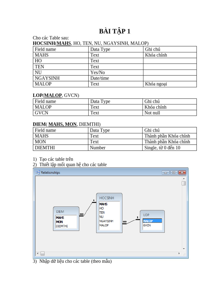 Bai Tap Tong Hop | PDF
