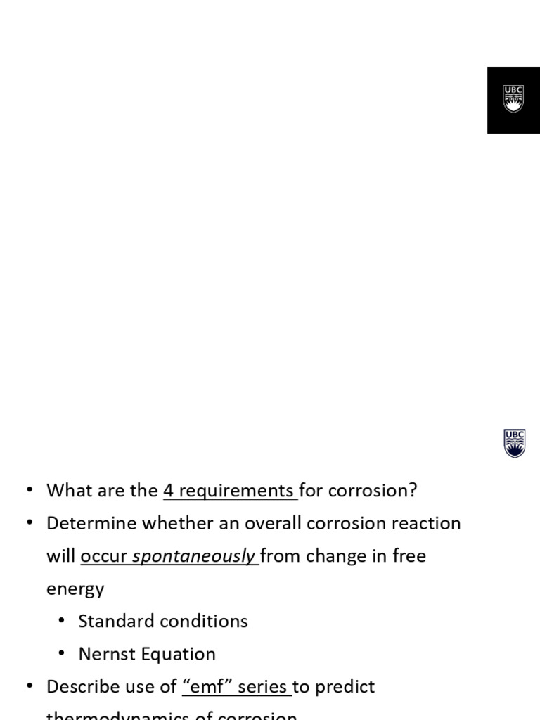 2 Basic Concepts of Corrosion MTRL 456 | PDF | Corrosion | Electrochemistry