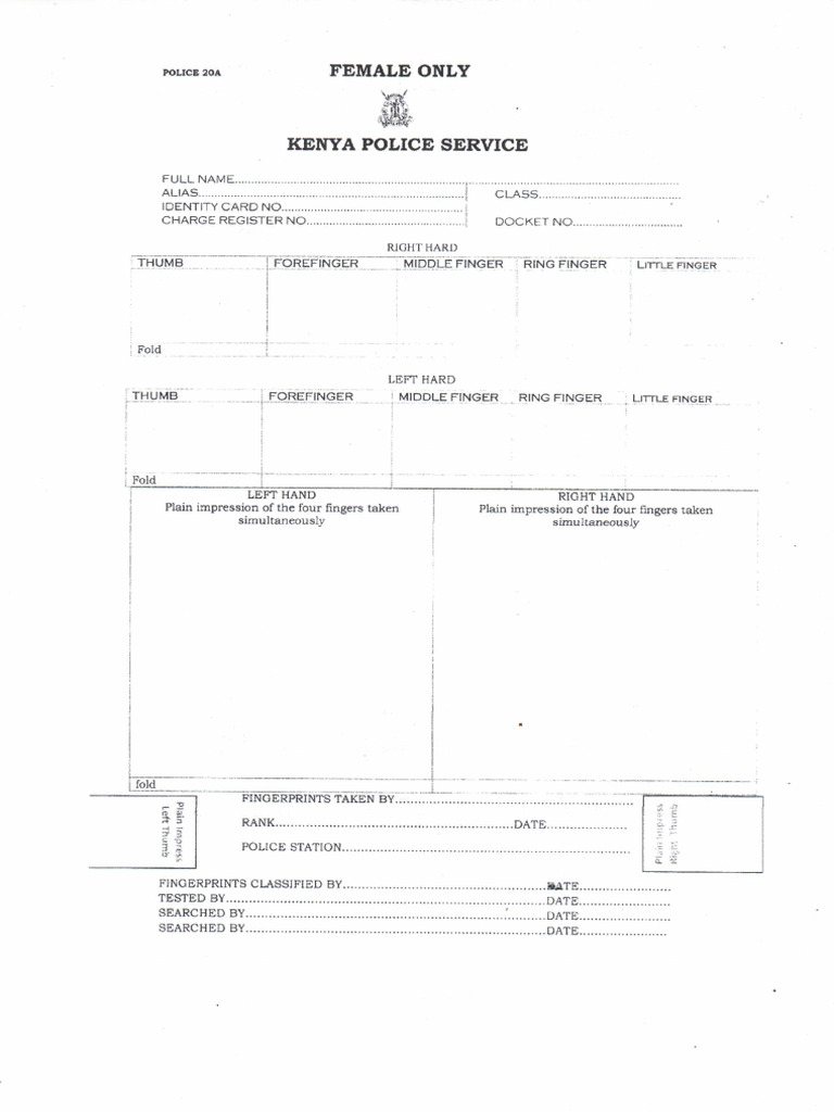 Female Fingerprint | PDF