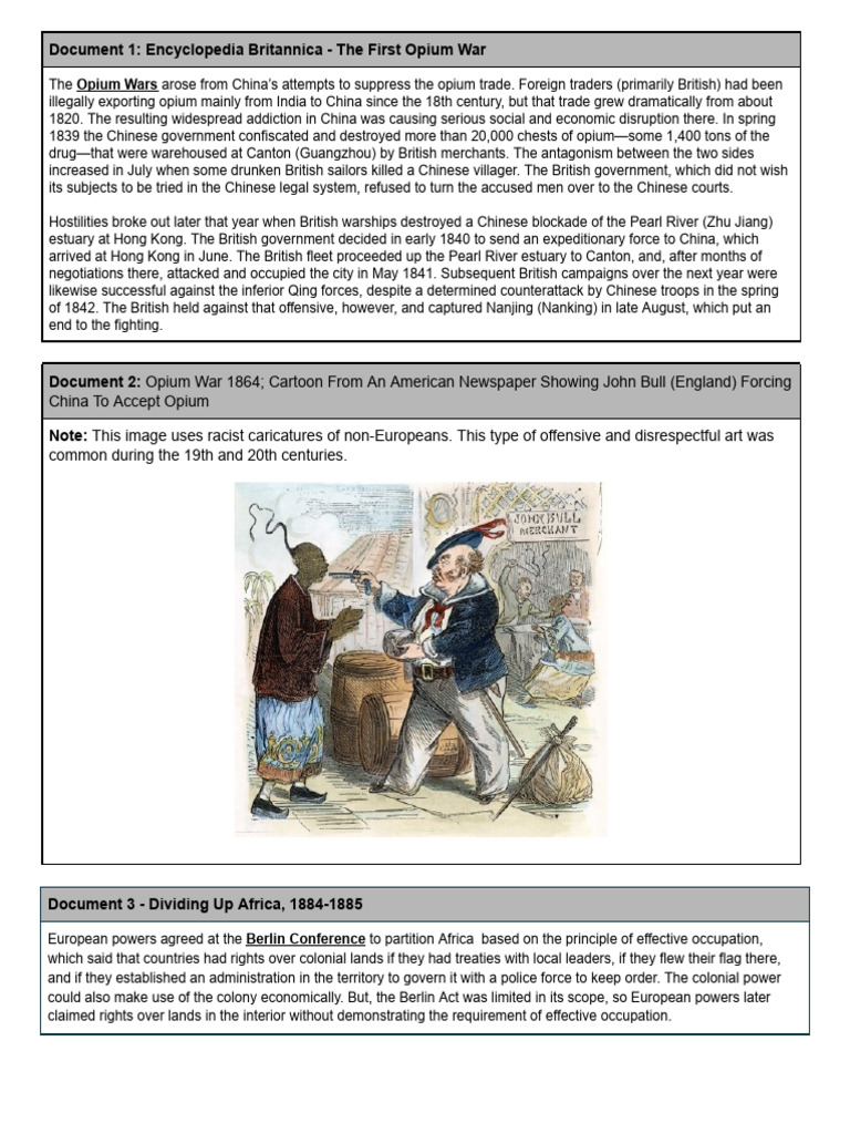 First Opium War: Causes and Consequences | PDF