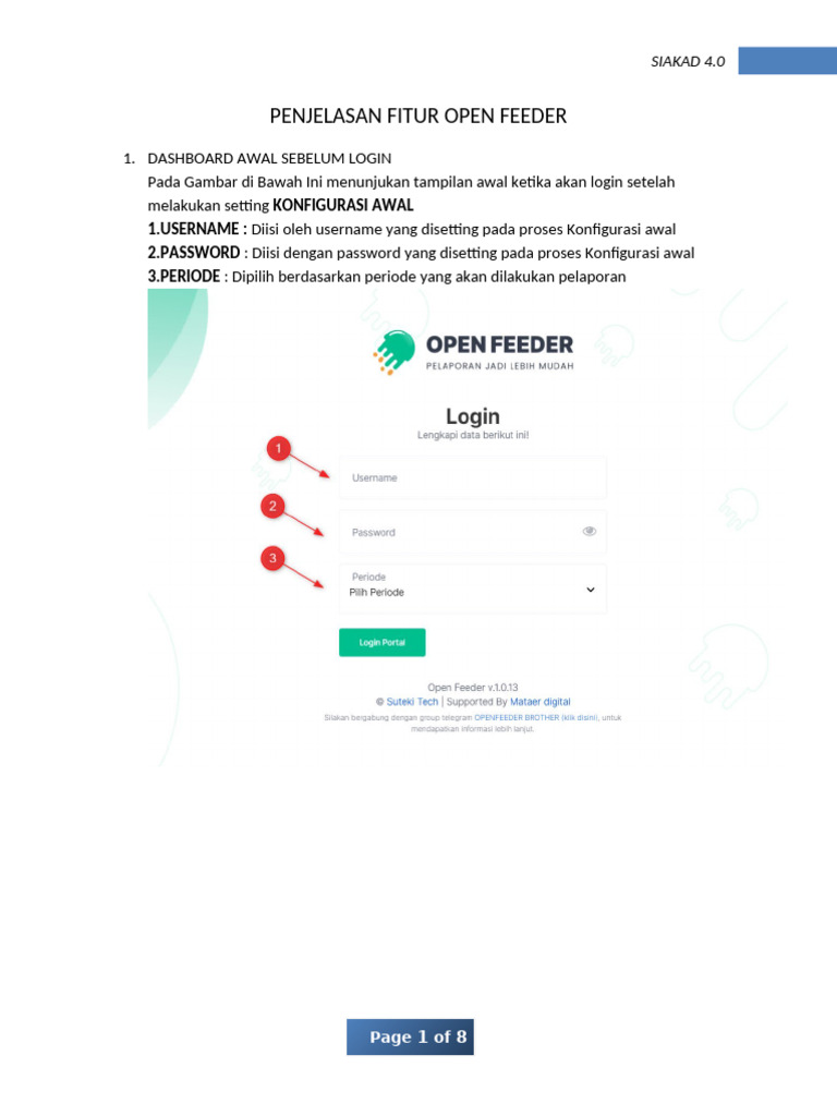 Penjelasan Umum Open Feeder | PDF