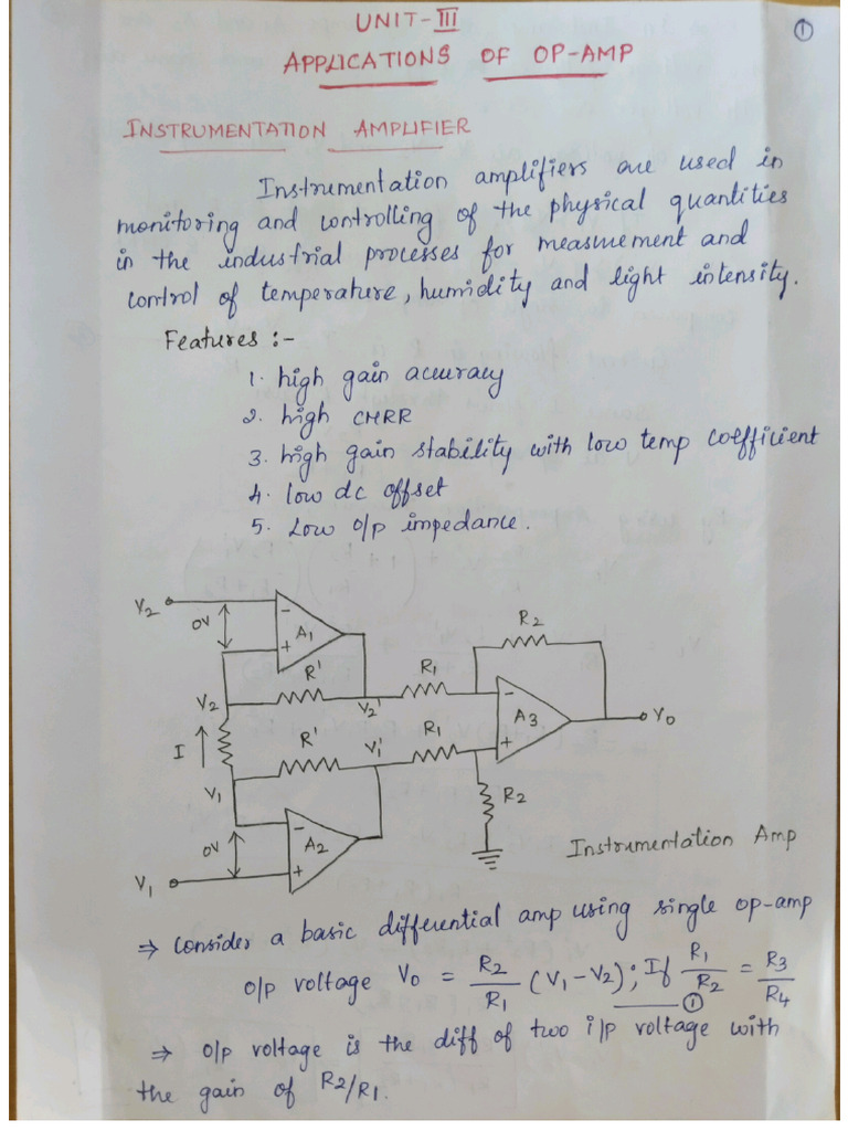 Instrumentation Amplifier | PDF