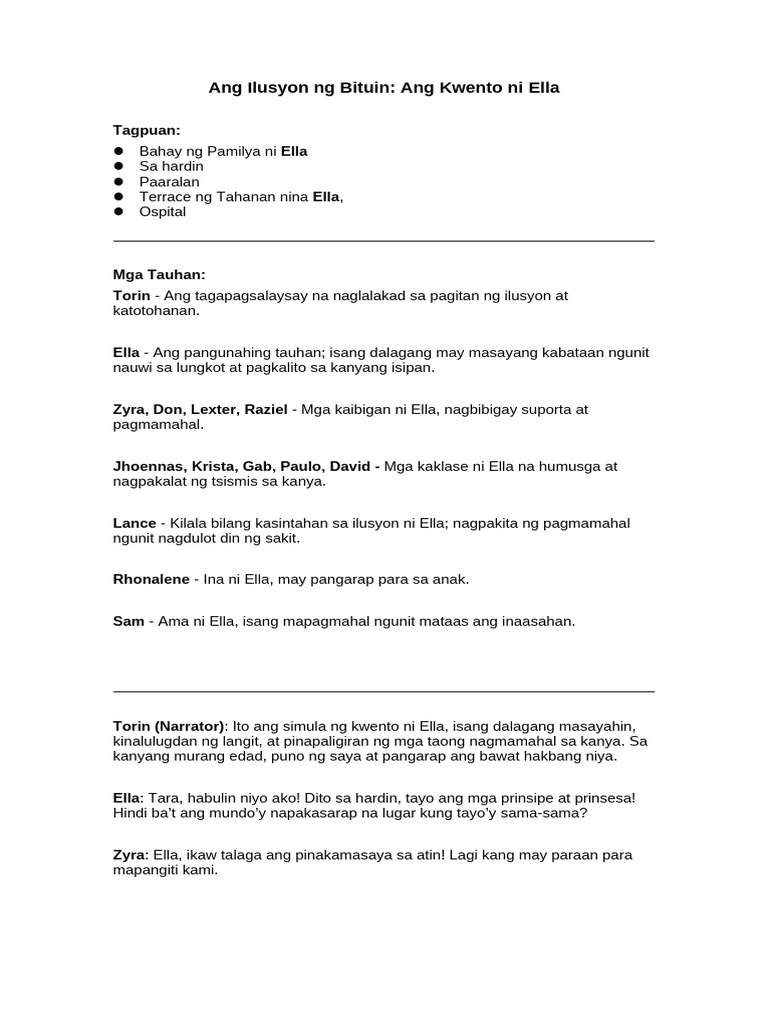 Ang Ilusyon ng Bituin | PDF