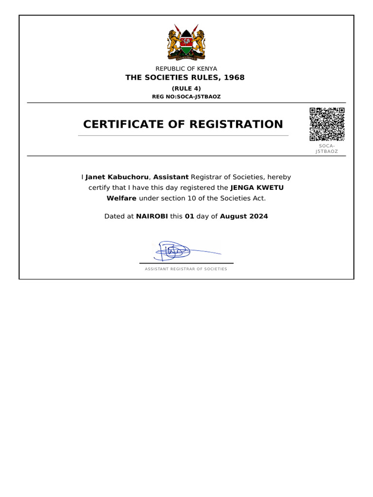 SOCA-J5TBAOZ-Certificate of Registration | PDF