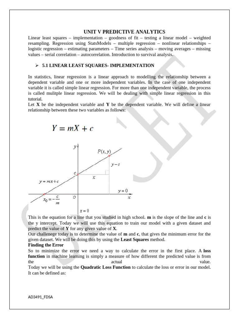 IV AI-DS AD3491 FDSA Unit5 | PDF | Resampling (Statistics) | Bootstrapping (Statistics)