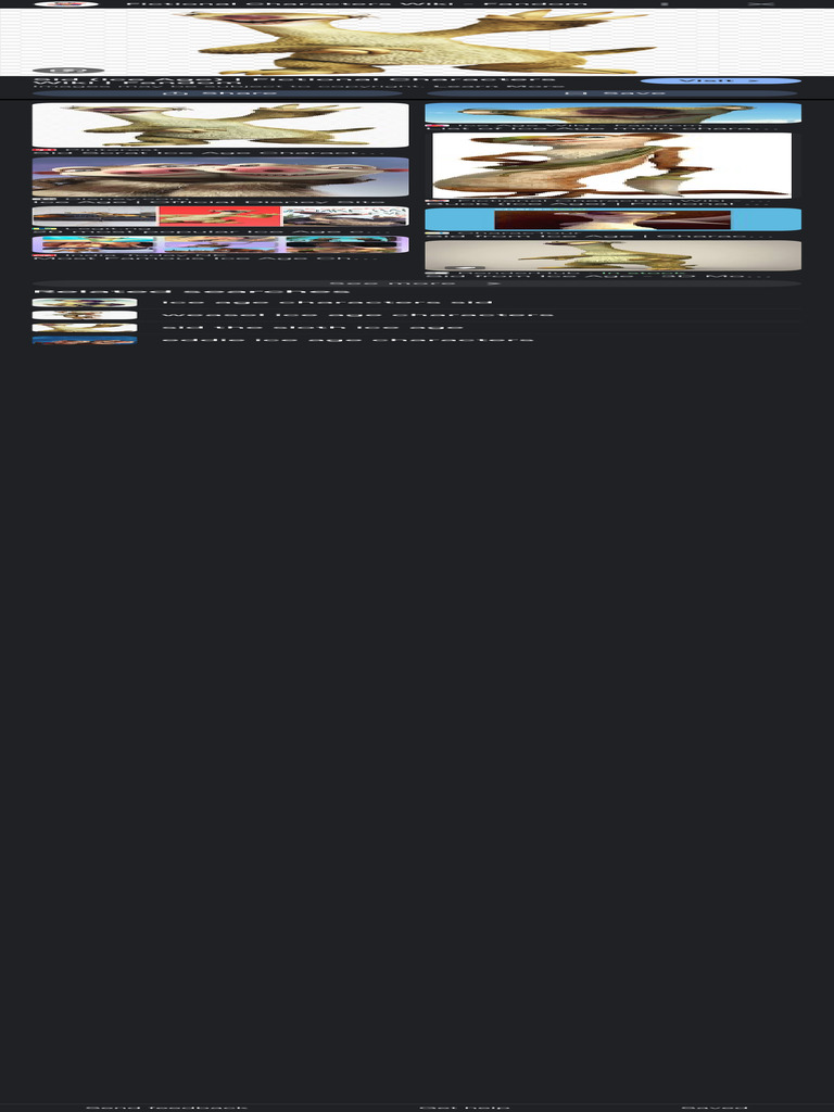Sid and Characters of Ice Age | PDF