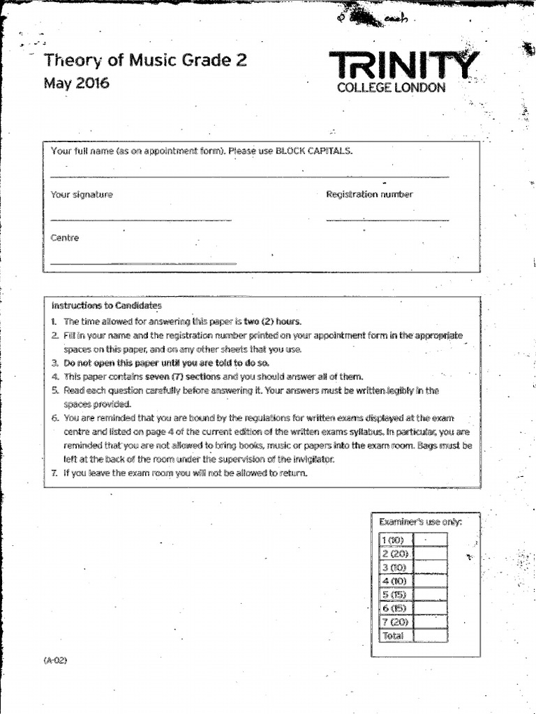 Grade 2 - May 2016 | PDF