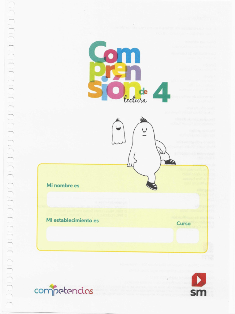 Comprension Lectura 4to Basico Sm Pags 01 46 Sm Pdf