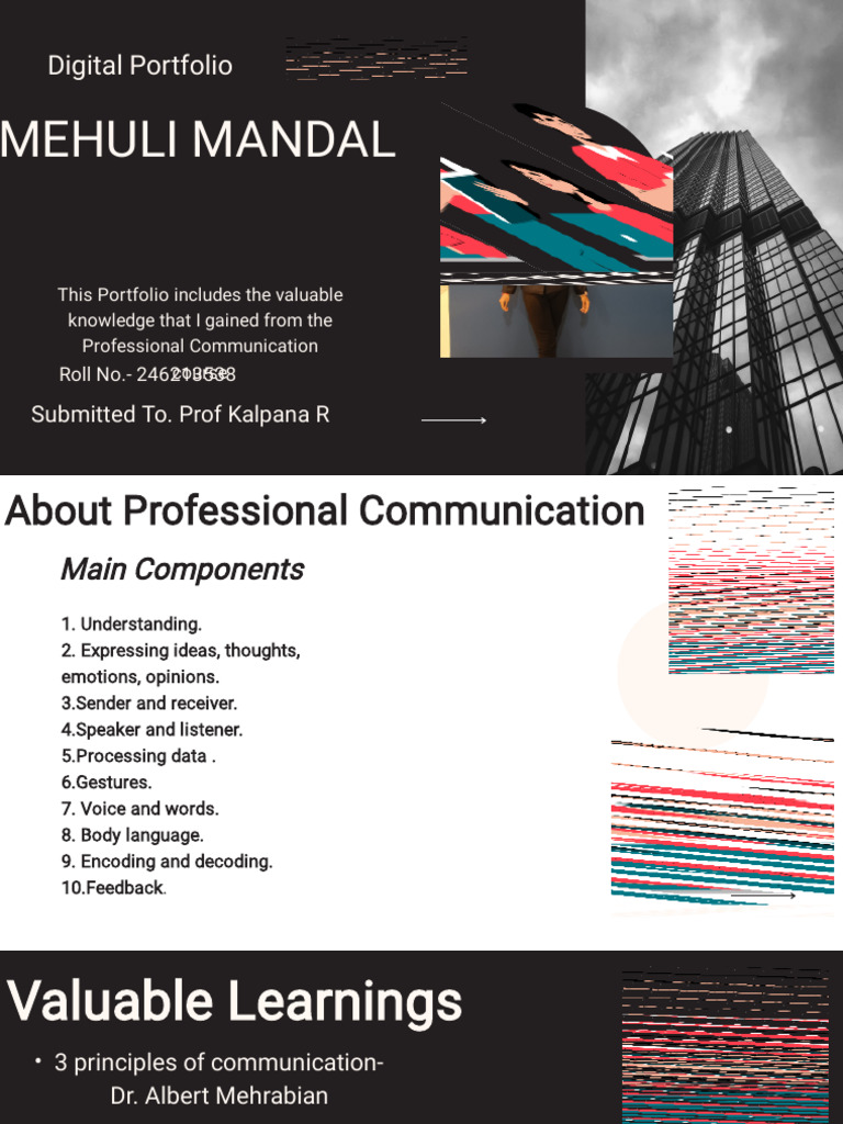 Black Minimalist Creative Portfolio - Presentation | PDF