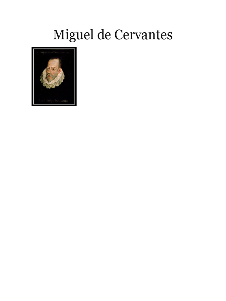 Miguel de Cervantes | PDF
