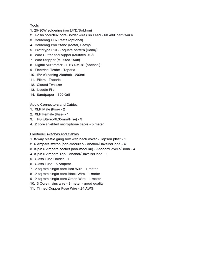 Interconnection Practical Kit | PDF