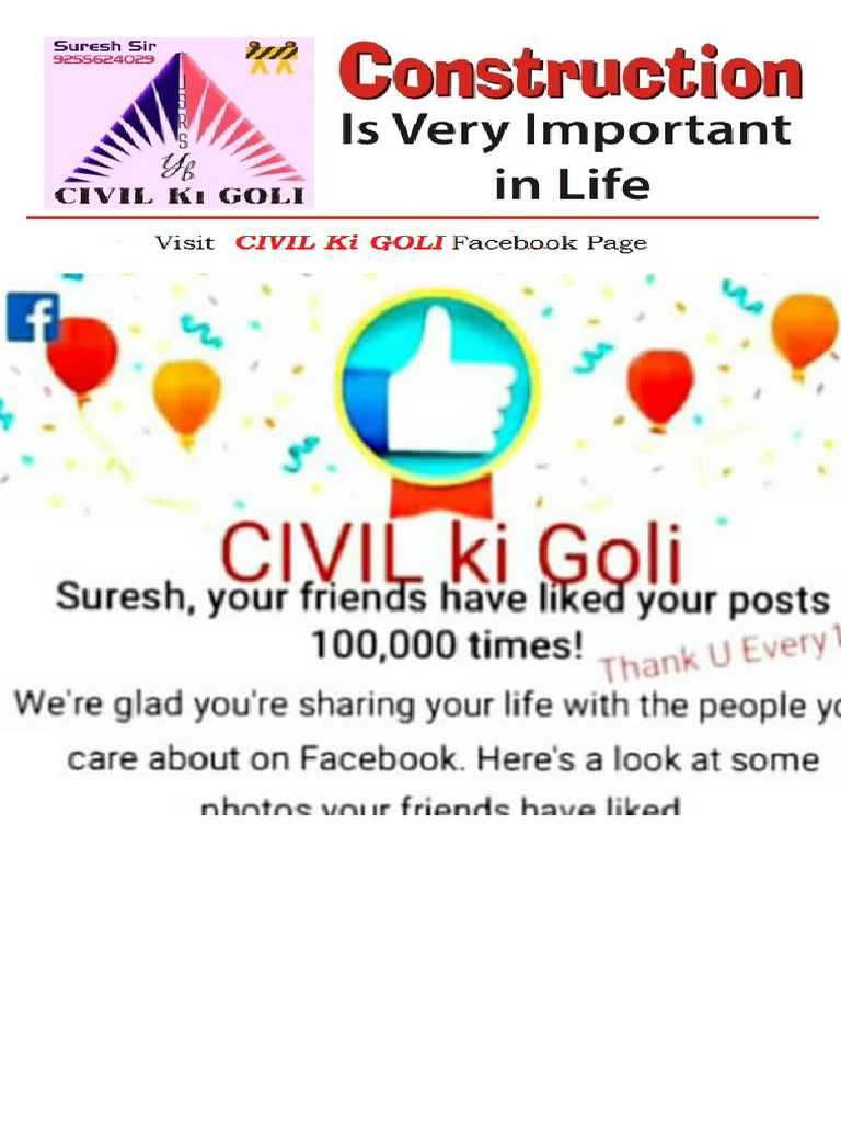 SOM Formula Chart (CIVIL Ki Goli) | PDF