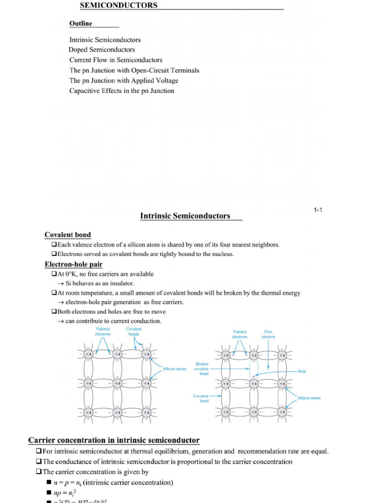 Semiconductor Notes For UGE34 | PDF