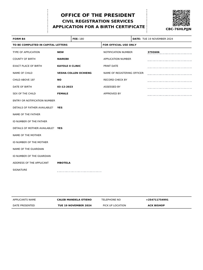 CBC-76HLPJJN-B4 Form | PDF