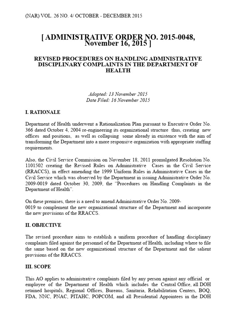 Ao 2015-0048 | PDF | Complaint | Affidavit