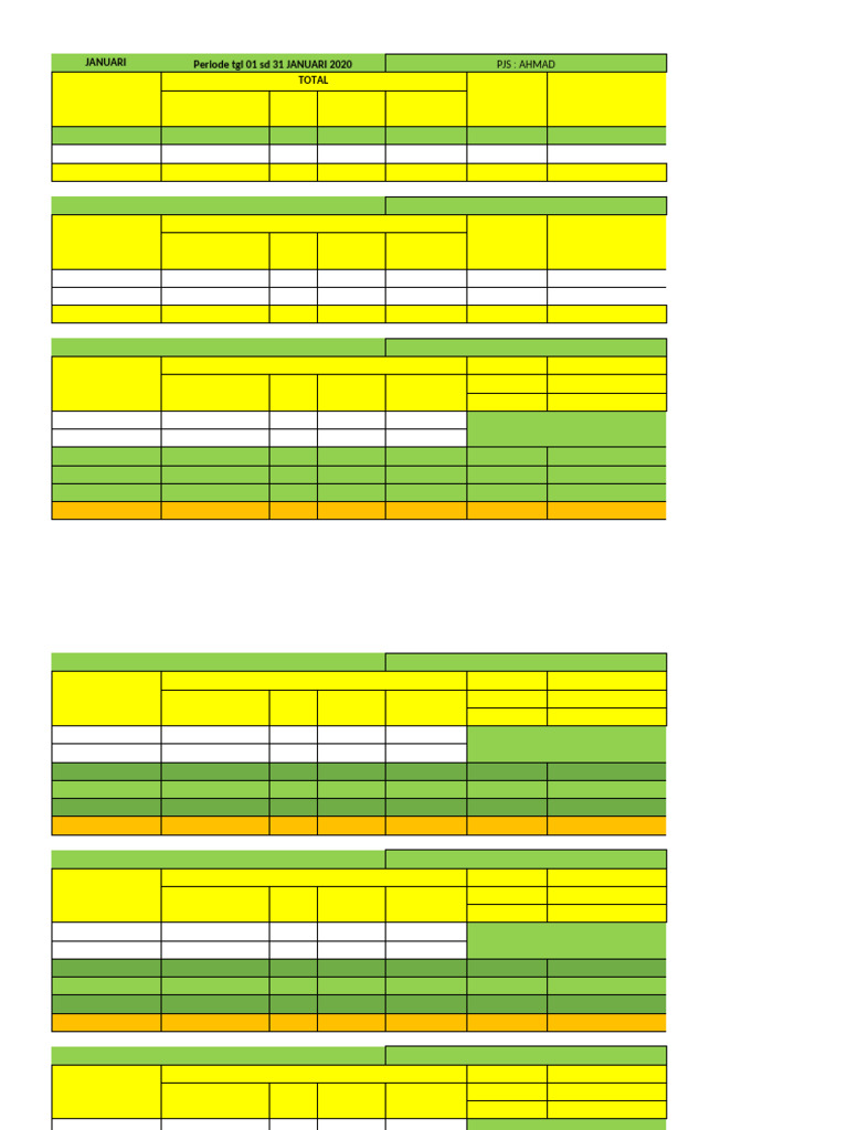 Rekapitulasi Omset Personal SDM Johor 2020-2022 | PDF