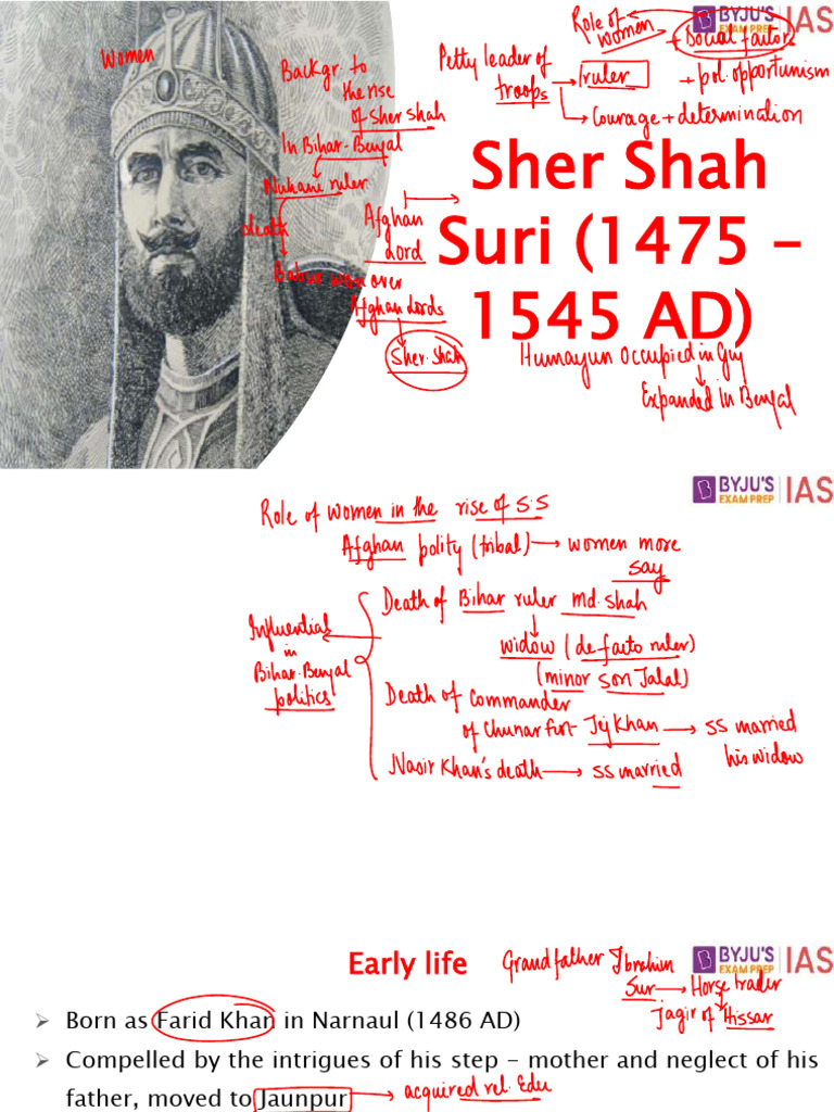 Sher Shah Suri (1475 - 1545 AD) | PDF