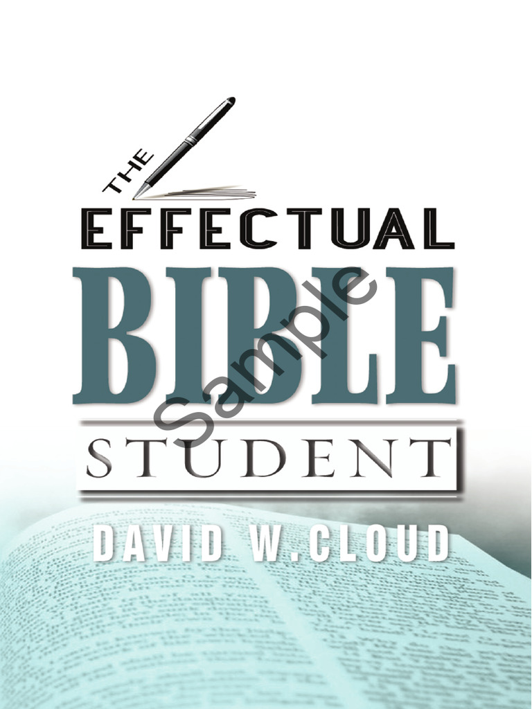 Effectual Bible Student Sample | PDF | Bible | Born Again