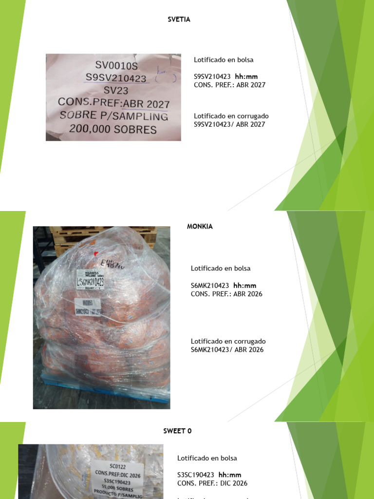 Lotificado Maquila 4 Pack 250423 | PDF