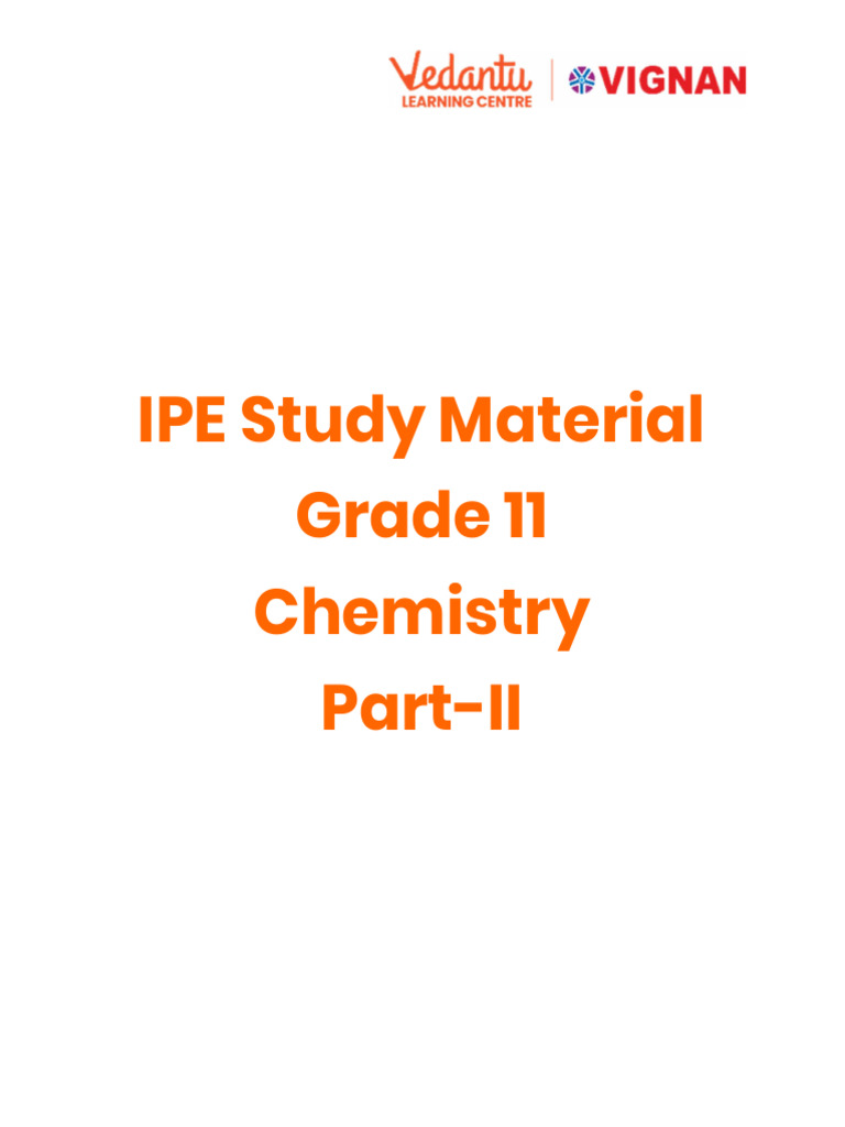 Vedantu Chemistry Mat Vol.2 | PDF | Gases | Intermolecular Force