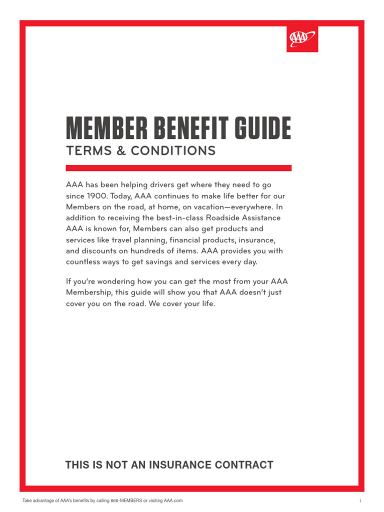 AAA Member Guide Updated April 2022 | PDF | American Automobile ...