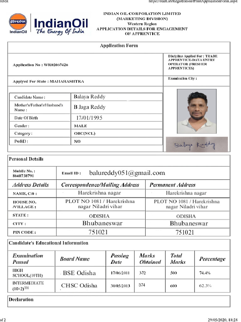 IOCL md 011244215hh | PDF