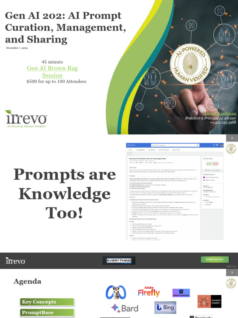 Irrevo GenAI Prompt Management 120720203 | PDF | Artificial ...
