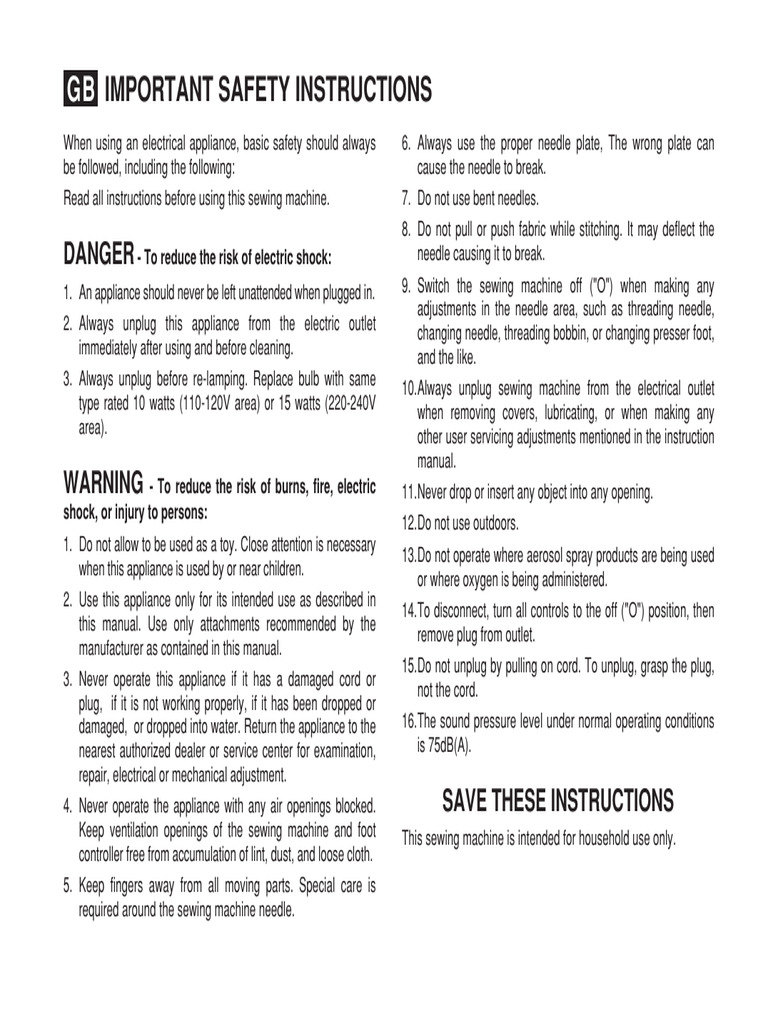 SINGER 1507 ENGLISH | PDF | Sewing Machine | Sewing