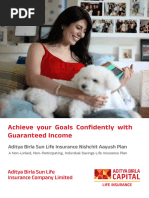 ABSLI Nishchit Aayush Plan Details | PDF | Insurance | Life Insurance