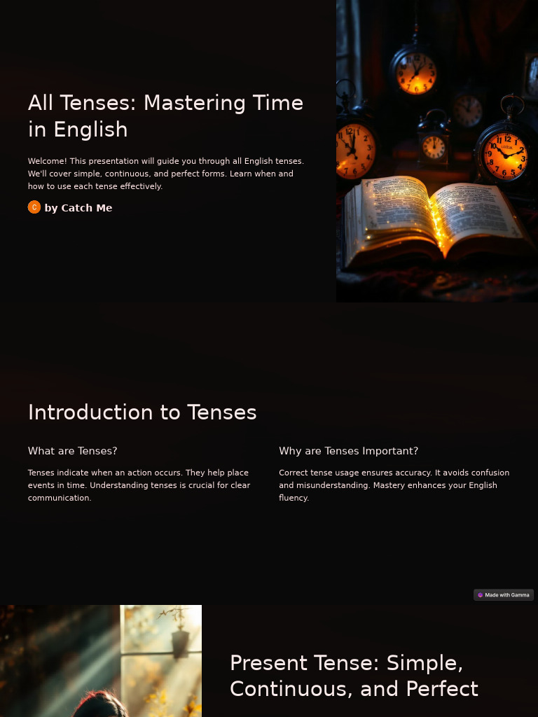 Master English Tenses Effectively | PDF | Grammatical Tense | Perfect ...