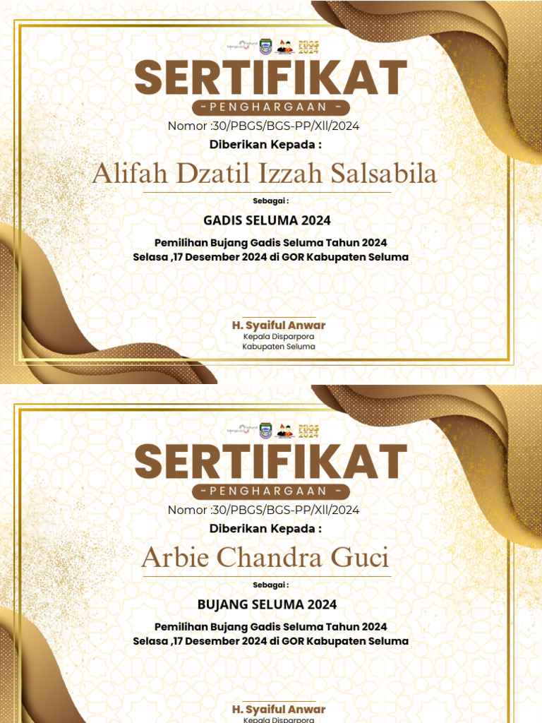 Sertifikat Penghargaan Pdf