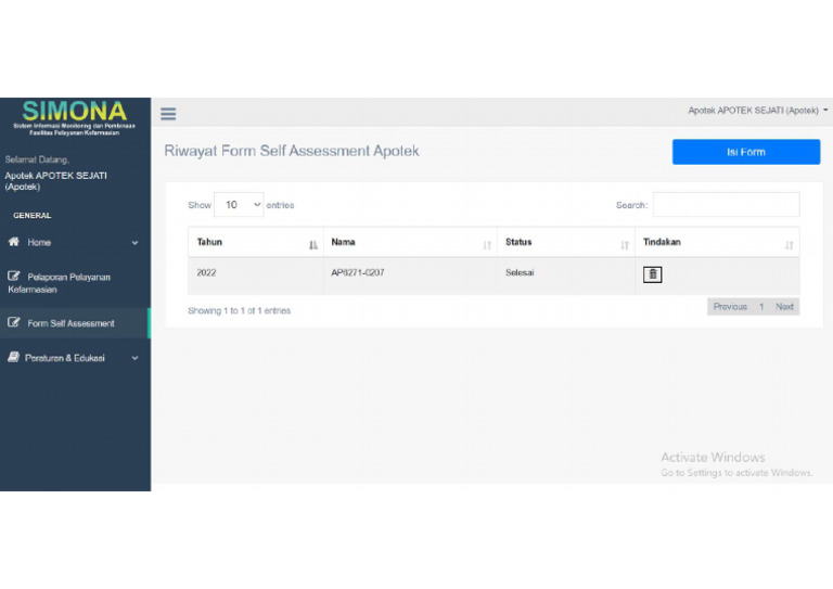 Self Assasment SIMONA | PDF