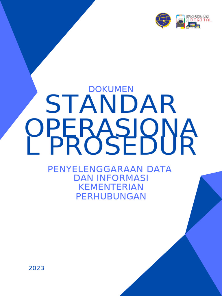 Dokumen Standar Operasional Prosedur (SOP) 2023 Penyelenggaraan Data Dan Informasi Kementerian ...