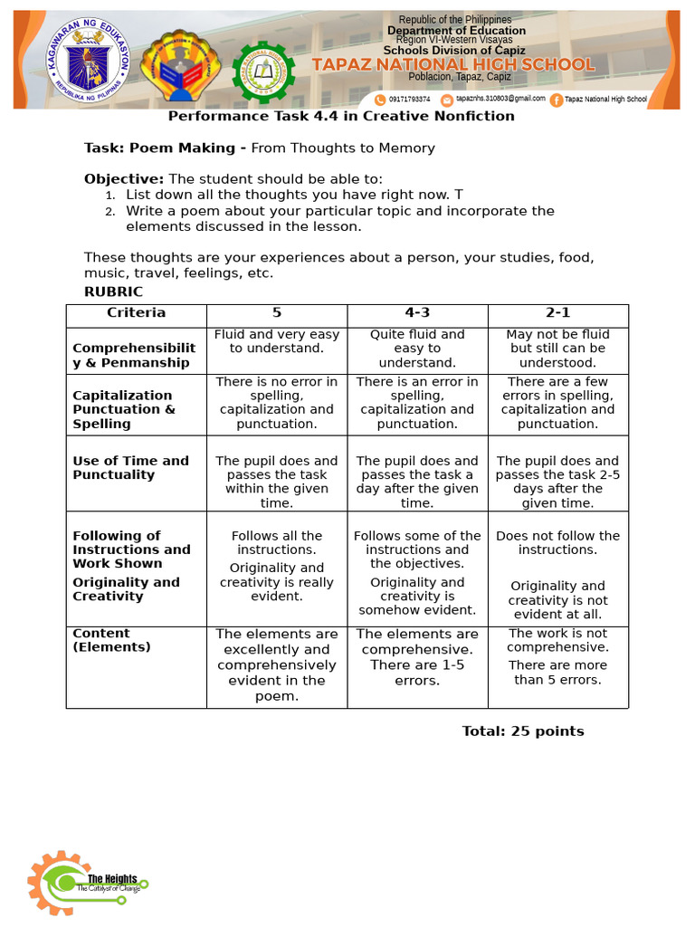 PT 4 - Poem Making - From Thoughts To Memory | PDF | Cognitive ...