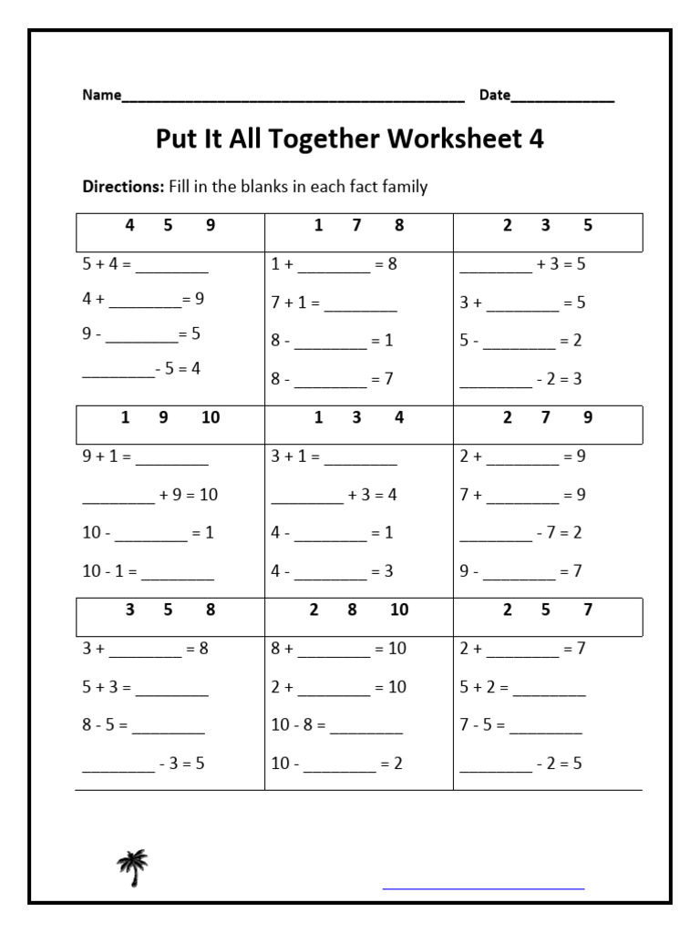 Addition and Subtraction Relate | PDF