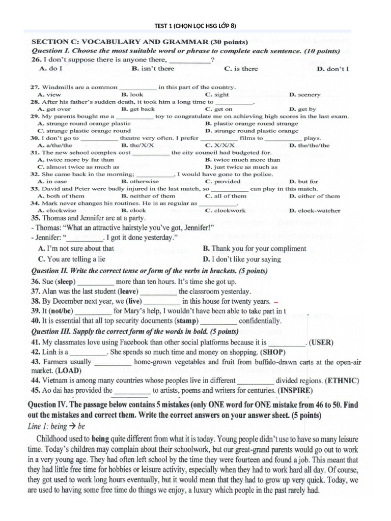 Test 1 | PDF